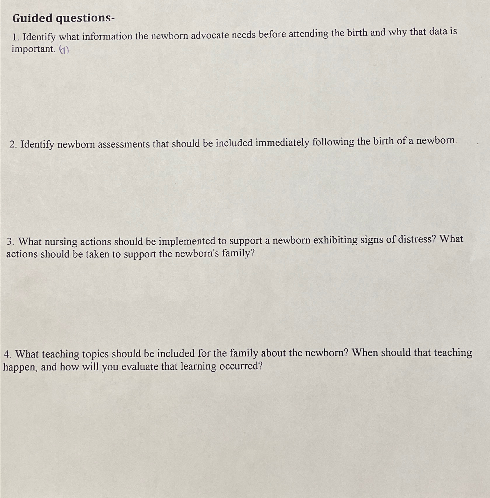 Solved Guided questions-Identify what information the | Chegg.com
