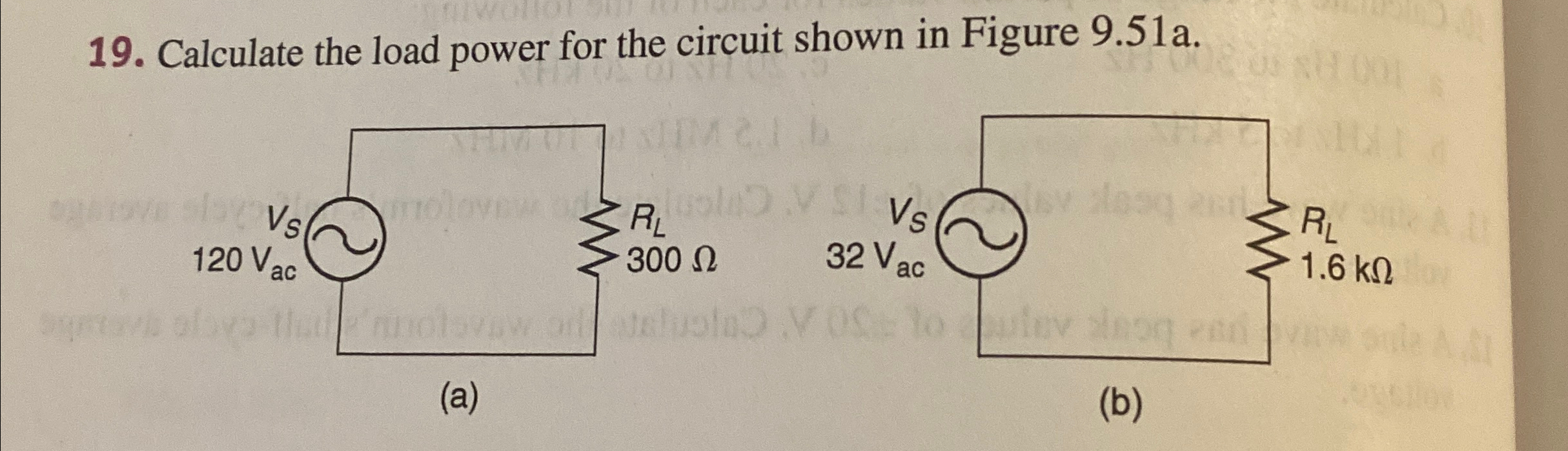 Solved Calculate the load power for the circuit shown in | Chegg.com