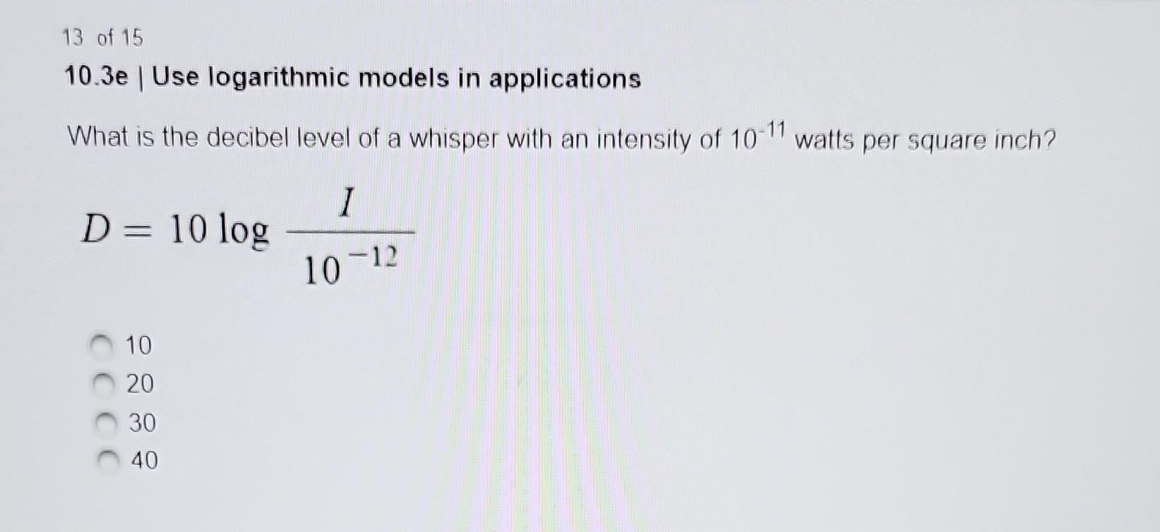 Solved 10.3c∣ Graph logarithmic functions What is the graph | Chegg.com