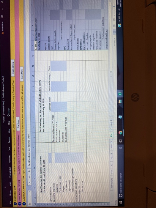 Solved Enable Editing PROTECTED VIEW Be careful files from | Chegg.com