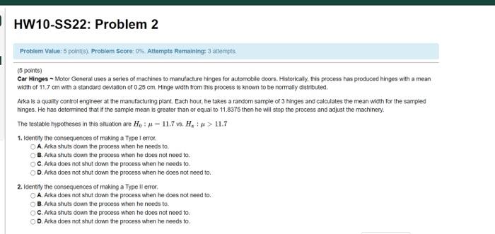 Solved Hw10 Ss22 Problem 2 Problem Value 5 Pontis Problem 