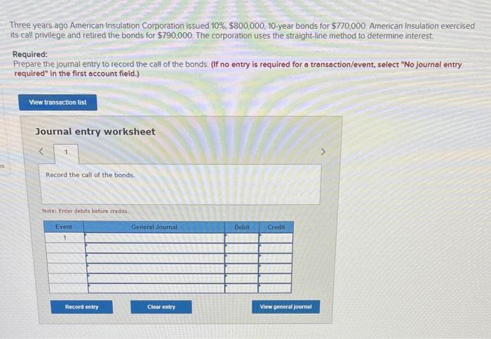 Solved Three years ago American insulation Corporation | Chegg.com