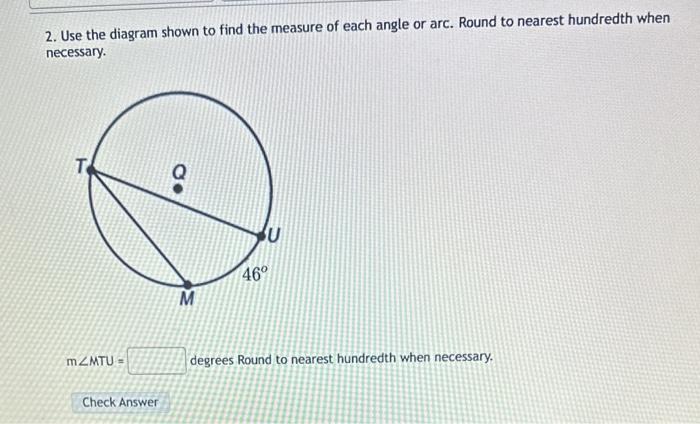 Solved 2. Use the diagram shown to find the measure of each | Chegg.com