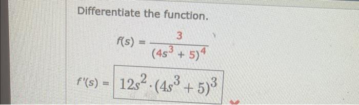 Solved Differentiate the function. | Chegg.com