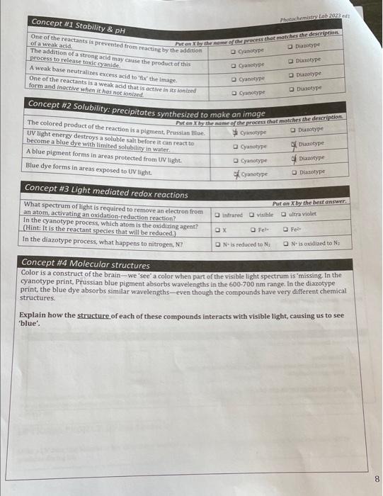 Solved Concept H4 Molecular structures Color is a construct | Chegg.com