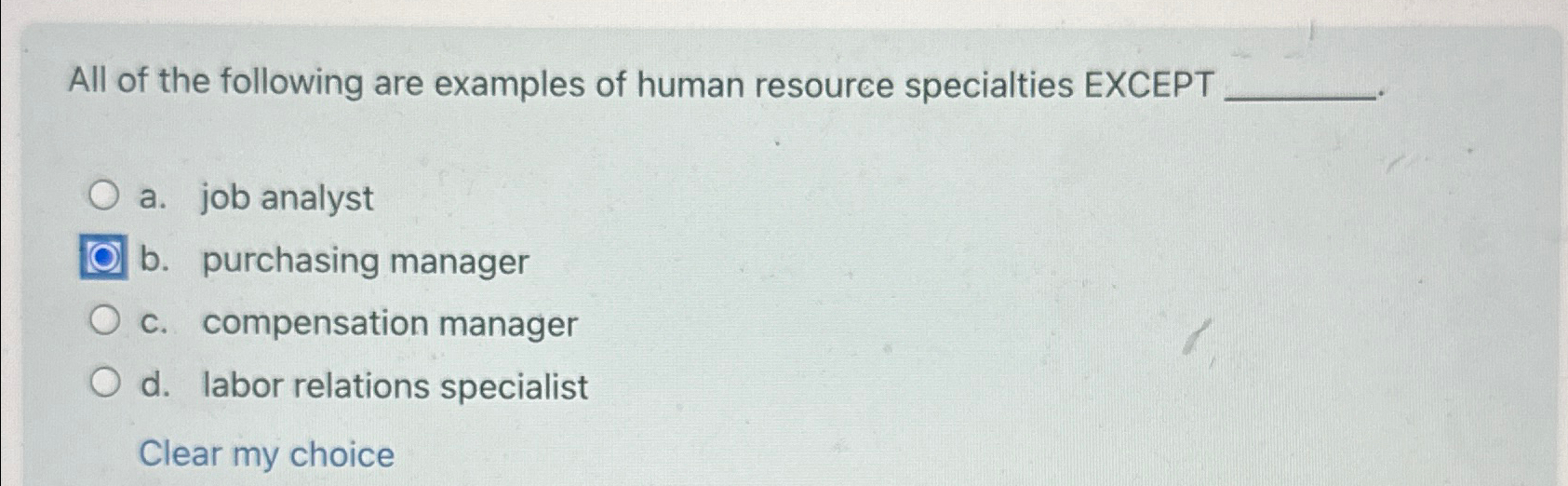 Solved All of the following are examples of human resource | Chegg.com