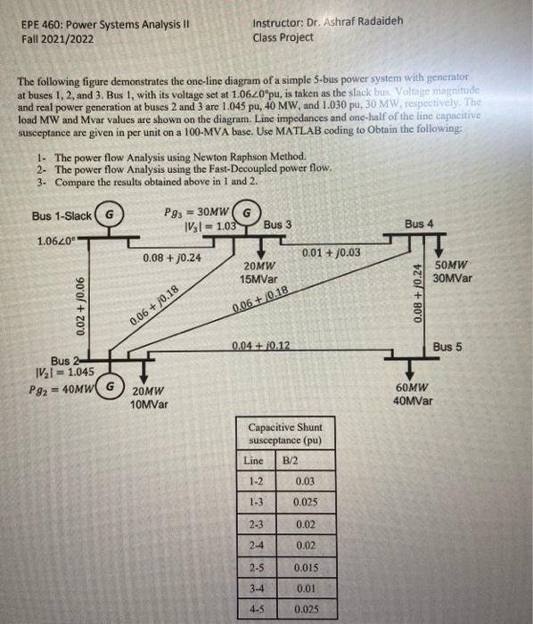 The following figure demonstrates the one-line | Chegg.com