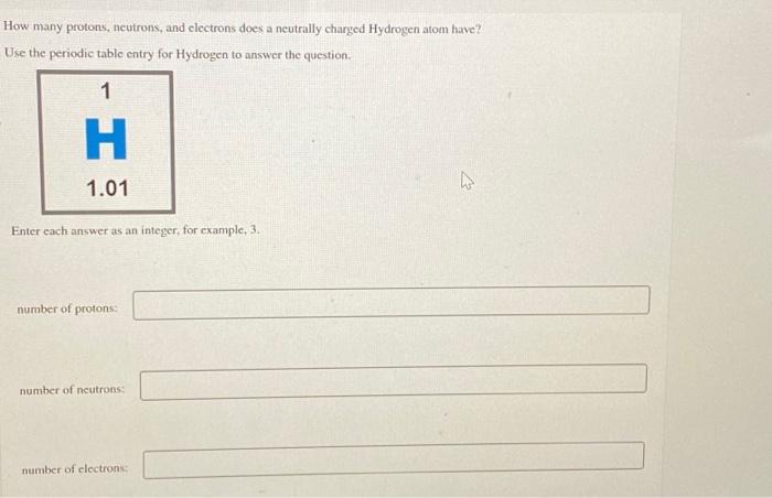 Solved How many protons, neutrons, and electrons does a | Chegg.com