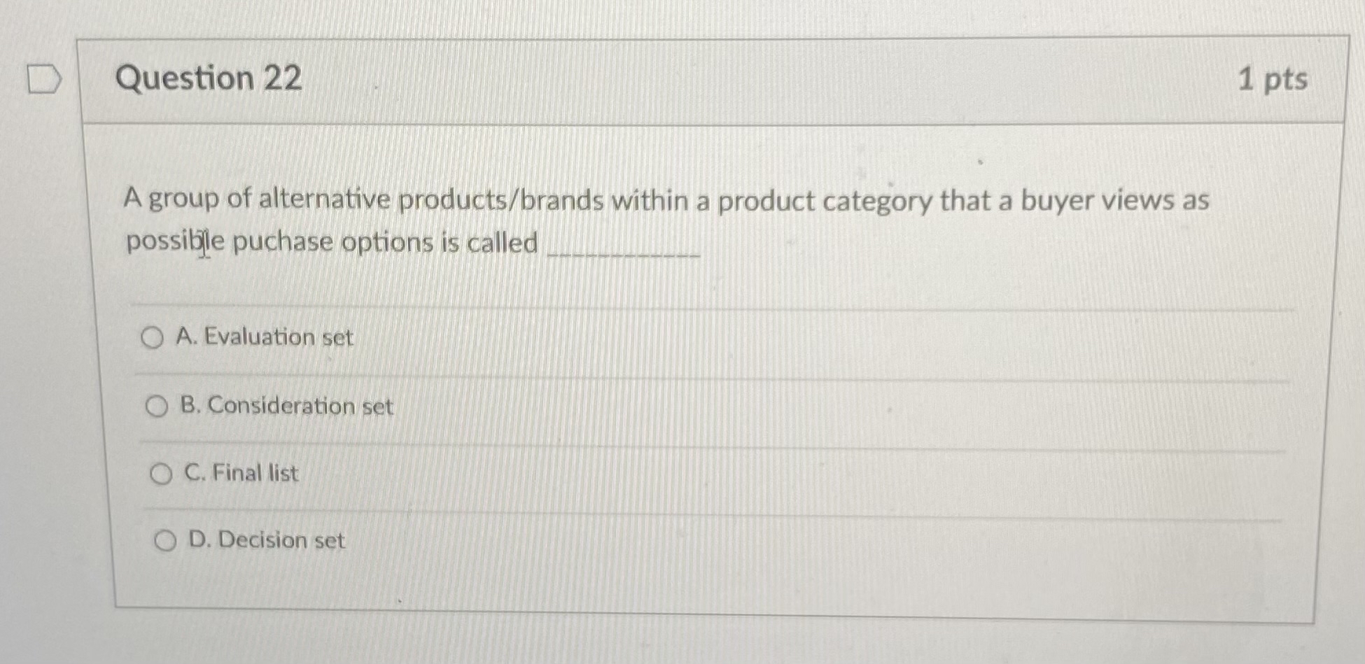 Solved Question 221 ﻿ptsA group of alternative | Chegg.com
