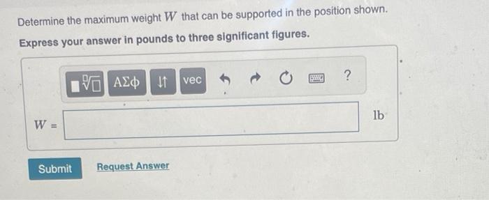 Solved Each chain AC and AB in (Figure 1) can support a | Chegg.com