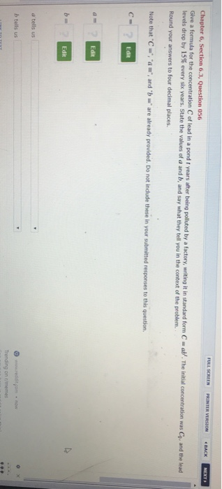 Solved PULL SCREEN PRINTER VERSION BACK NEXT Chapter 6, | Chegg.com