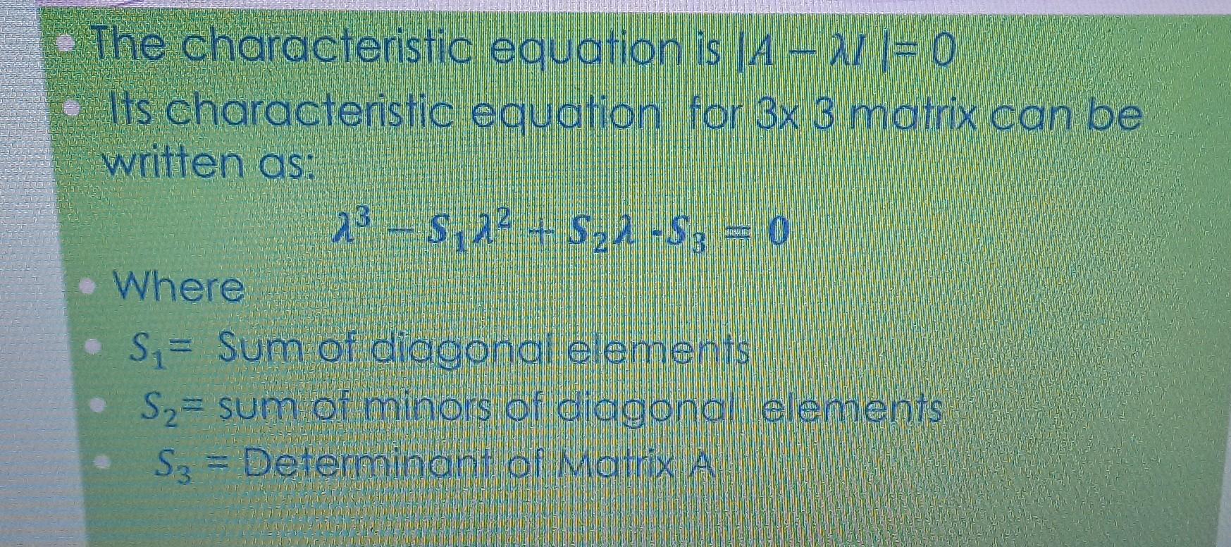 Solved The characteristic equation for a 4×4 matrix can be | Chegg.com