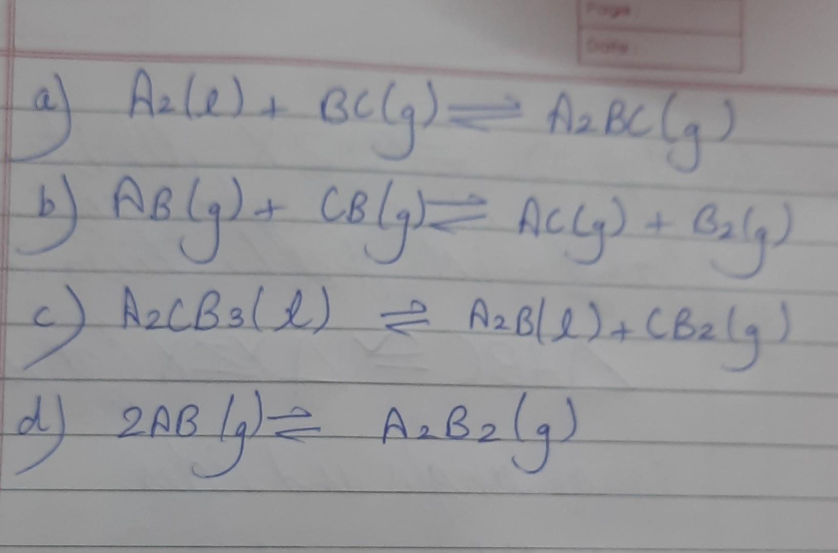 Solved Which of the following generic chemical reactions can | Chegg.com