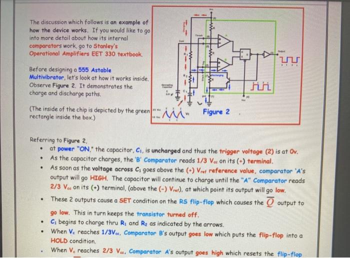 Solved 555 TIMER, ASTABLE MULTIVIBRATOR - Theory The 555 | Chegg.com
