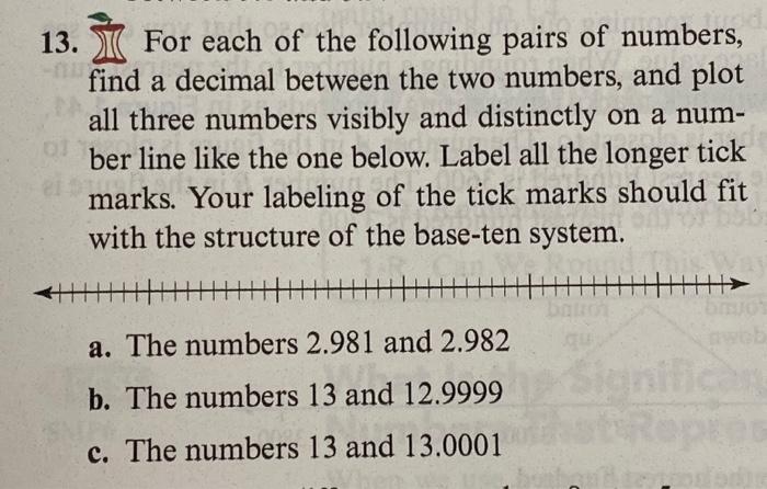 Solved 13. 2 For each of the following pairs of numbers, | Chegg.com