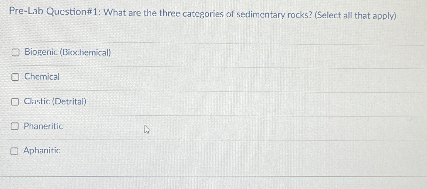 Solved Pre-Lab Question#1: What are the three categories of | Chegg.com Solved Pre-Lab Question#1: What are the three categories of | Chegg.com