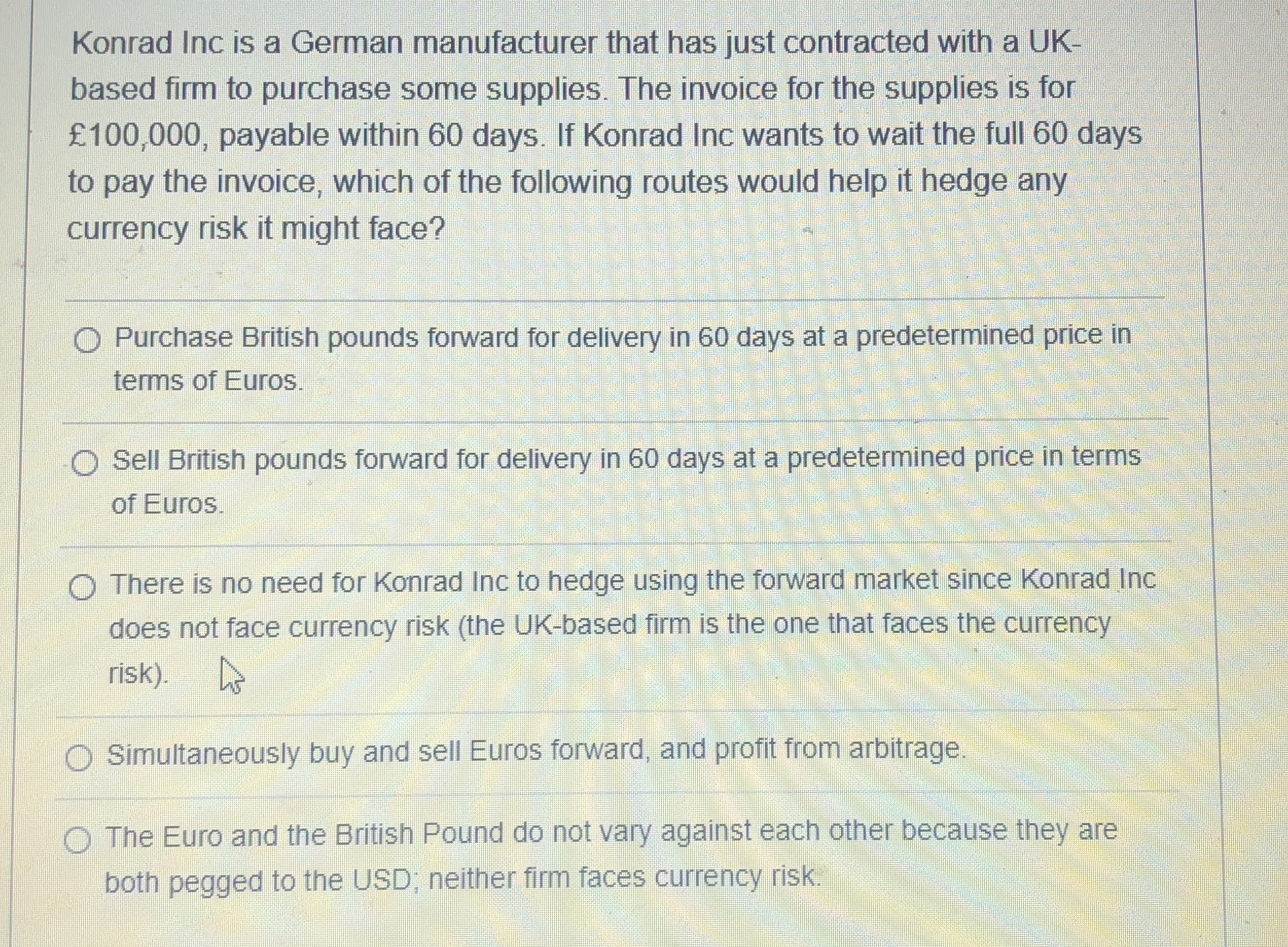 Solved Konrad Inc is a German manufacturer that has just | Chegg.com