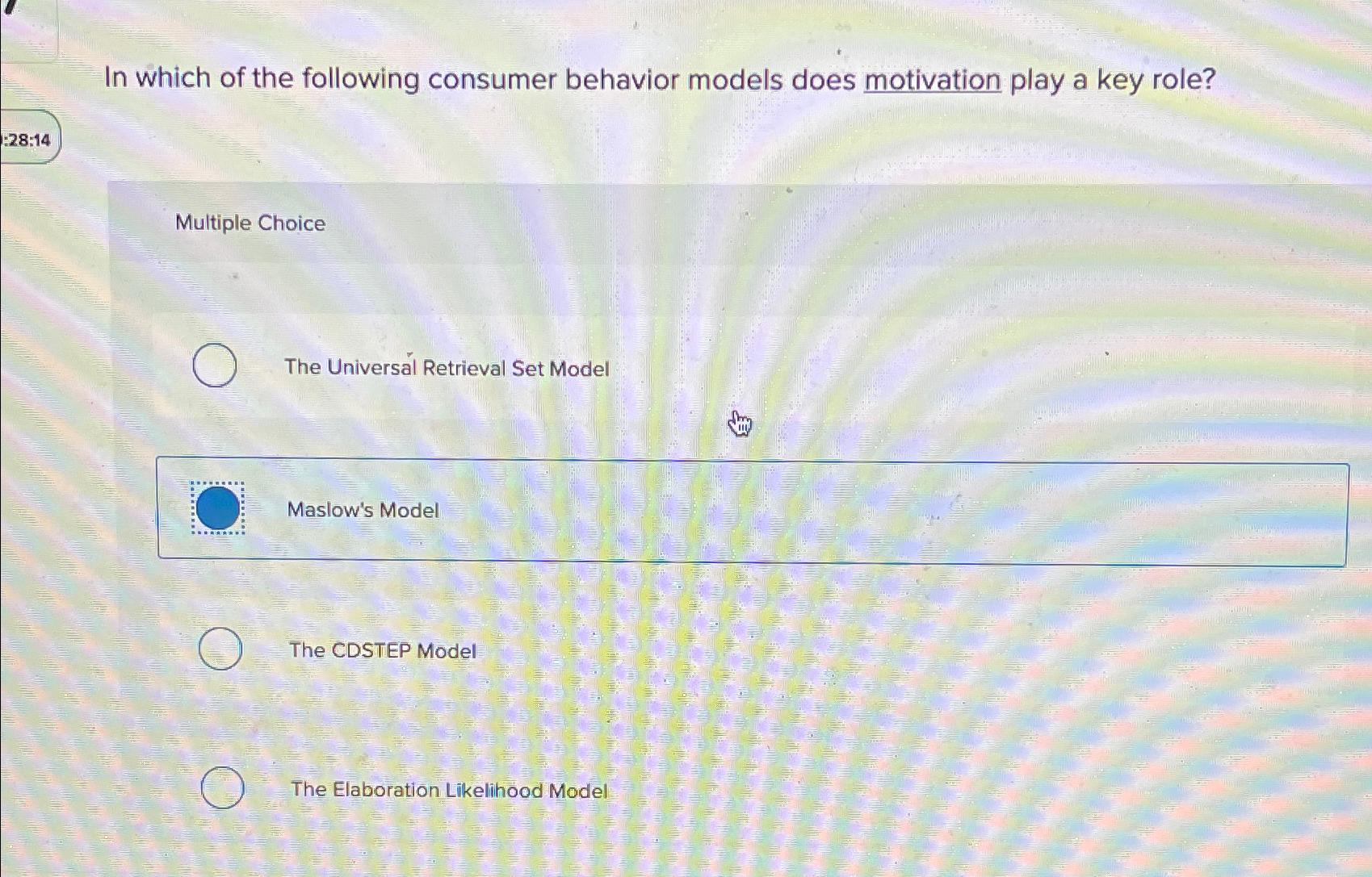 Solved In which of the following consumer behavior models | Chegg.com