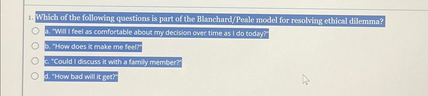 Solved Which of the following questions is part of the | Chegg.com