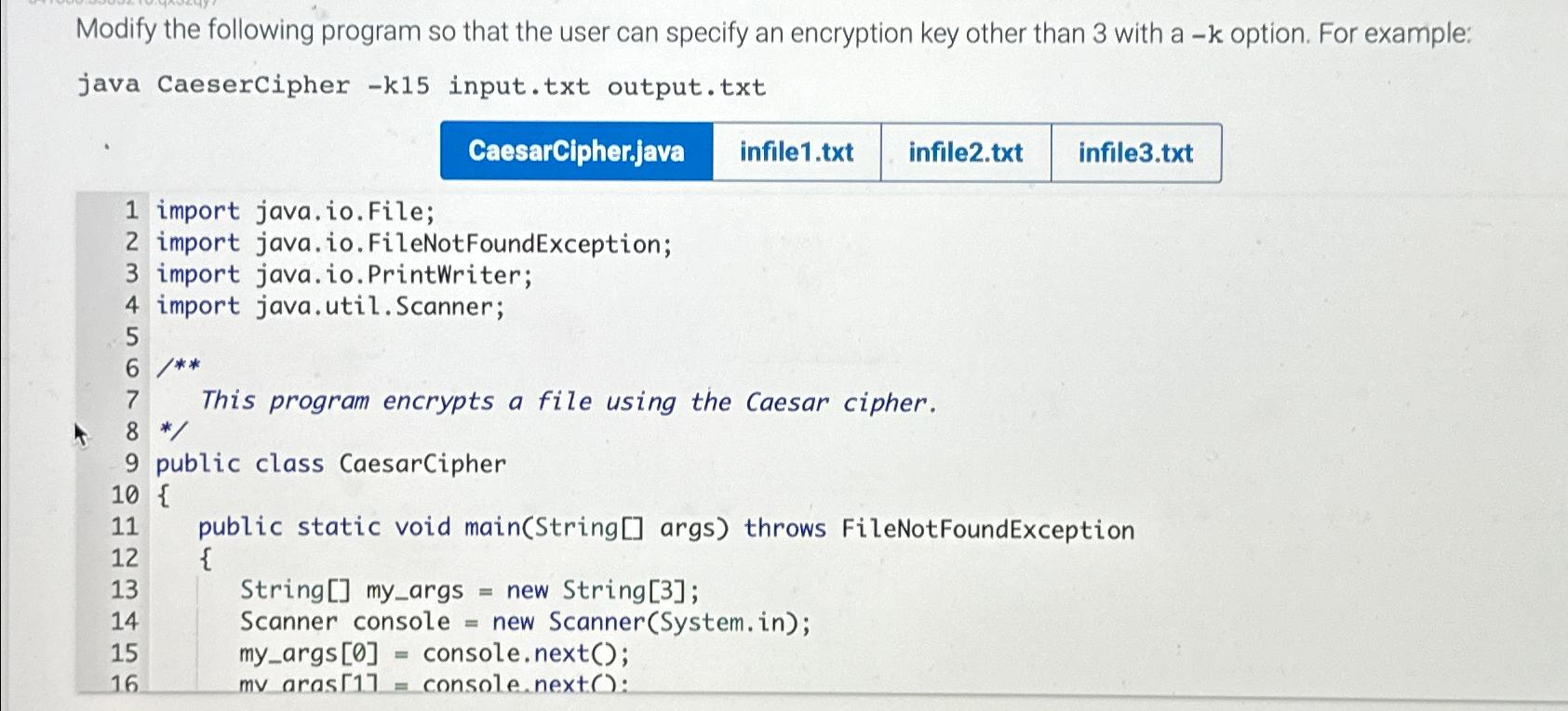 Solved Modify the following program so that the user can | Chegg.com