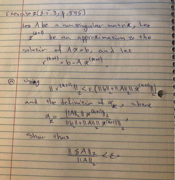 This Question From The Book Fundamentals Of Matrix