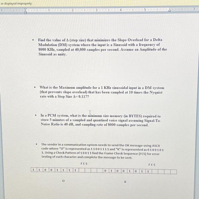 Solved Find the value of Δ (step size) that minimizes the | Chegg.com