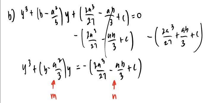 Solved 3. Given x3−3x=3x2+4 : a. Find the depressed cubic | Chegg.com