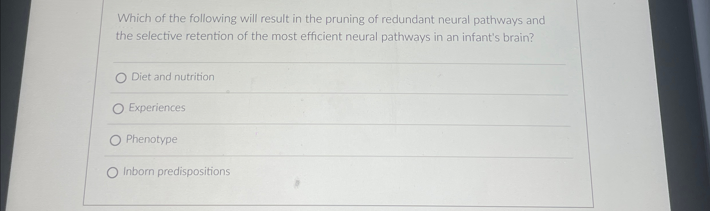 Solved Which of the following will result in the pruning of | Chegg.com
