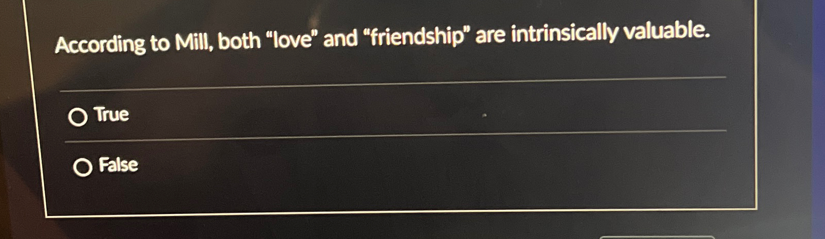 Solved According to Mill, both "love" and "friendship" are | Chegg.com