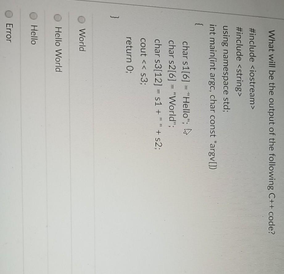 Solved What Will Be The Output Of The Following C Code