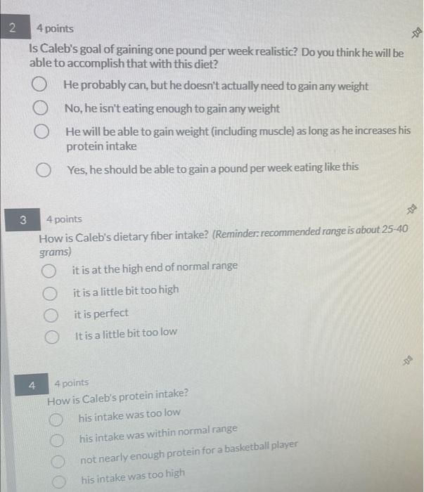 Solved Diet Analysis resultsOther Omega-3 (g) Omega- (g) | Chegg.com