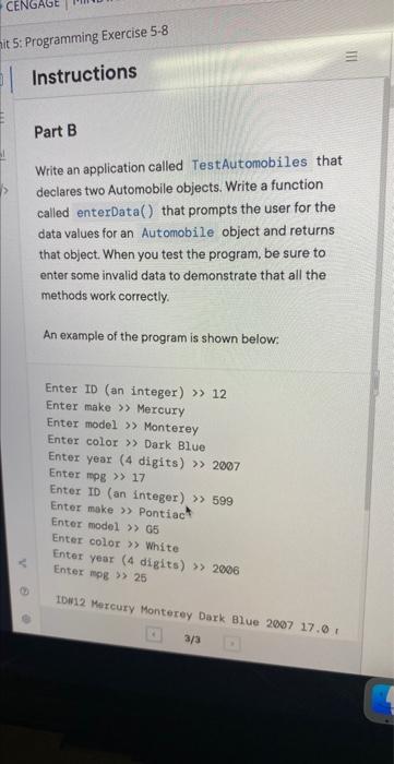 Solved Create an Automobile class for a dealership. Include | Chegg.com