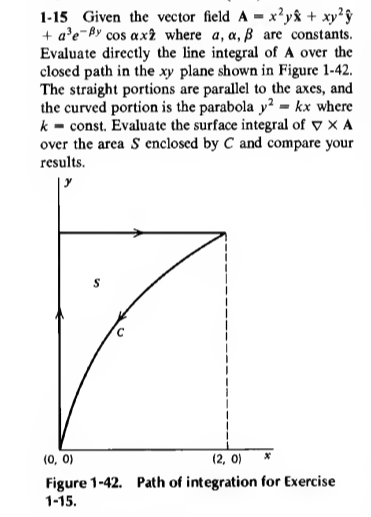 Solved 1-15 Given the vector field A=x2yx^+xy2y^ | Chegg.com
