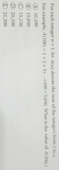 Solved For each integer n>1, ﻿let A(n) ﻿denote the sum of | Chegg.com