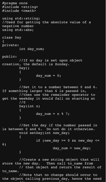 Solved Instructions In This Lab We Will Revise The Weekday 