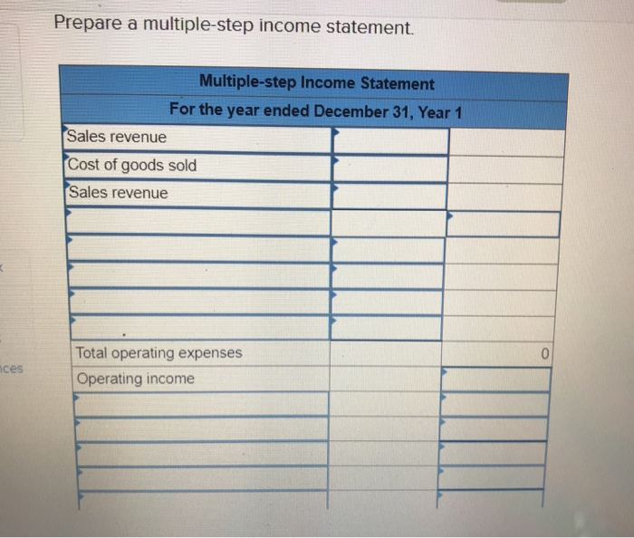 Solved Exercise 6-2B Prepare a multiple-step income | Chegg.com