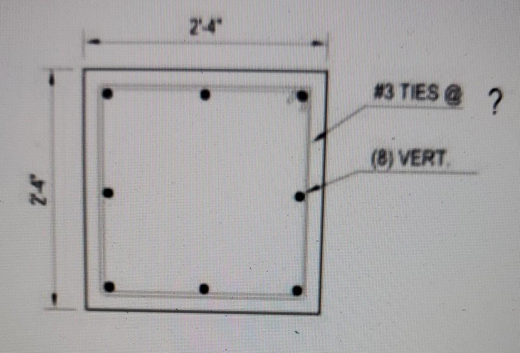 Solved 7.1 Given: The reinforced square concrete column as | Chegg.com
