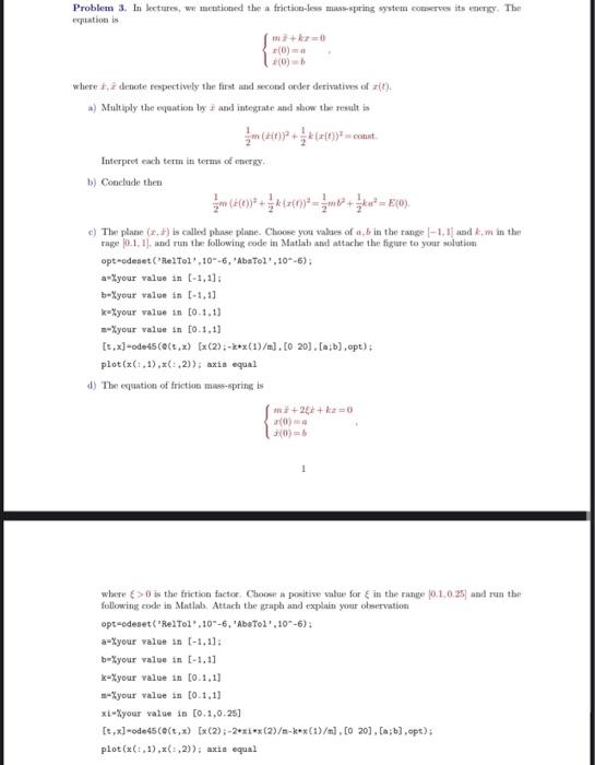 Solved Problem 3. In lectures, we mationed the a | Chegg.com