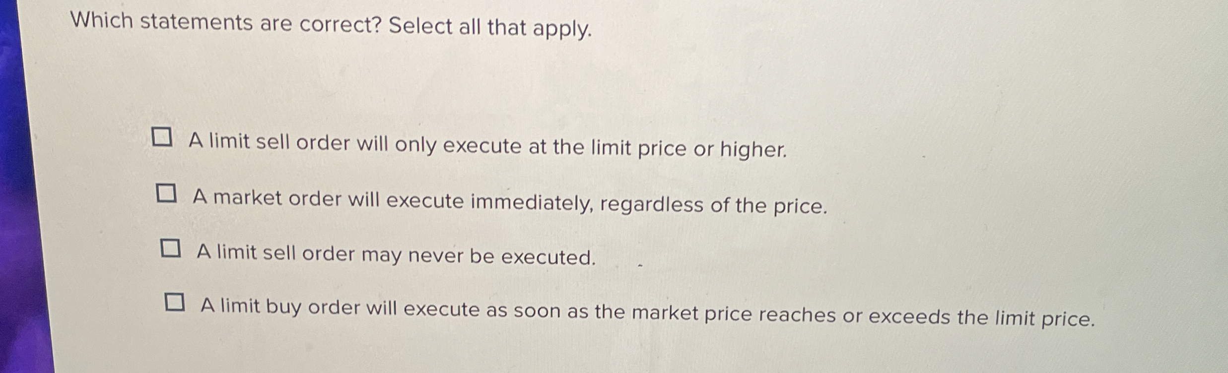 Solved Which statements are correct? Select all that apply.A | Chegg.com