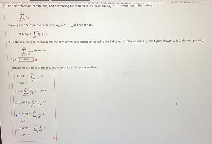 Solved Let F Be A Positive Continuous And Decreasing
