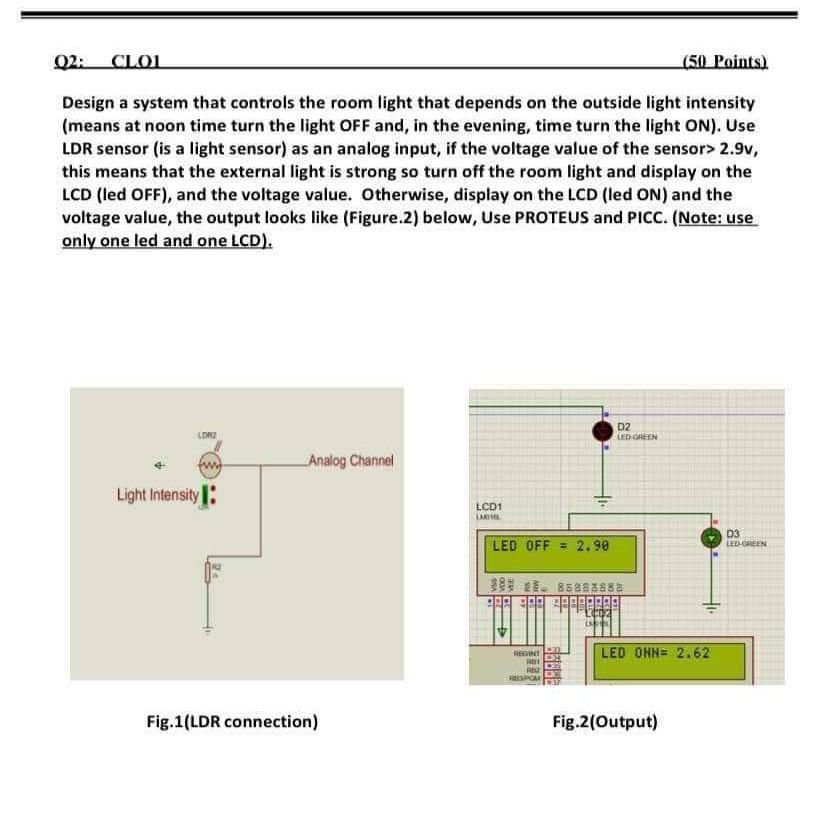 Solved Design a system that controls the room light that | Chegg.com