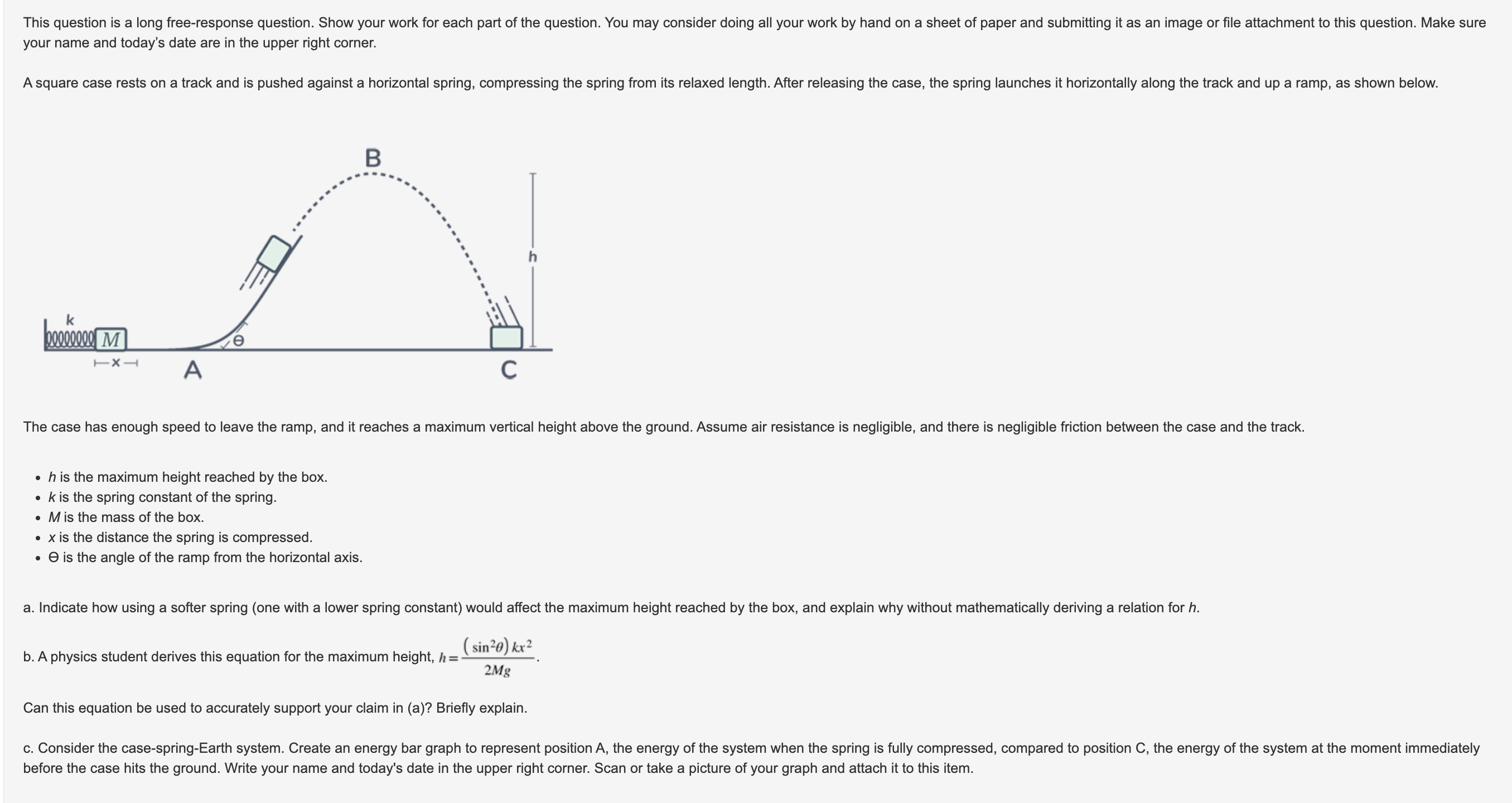 Solved your name and today's date are in the upper right | Chegg.com