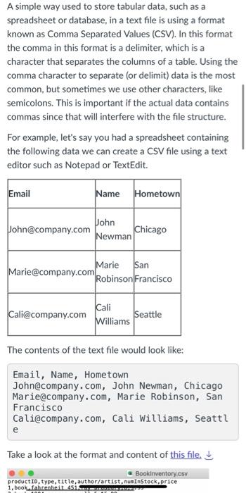 Solved ITSC 1213 - Project 3 - Bookstore Management System | Chegg.com