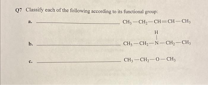 Solved Q7 Classify each of the following according to its | Chegg.com