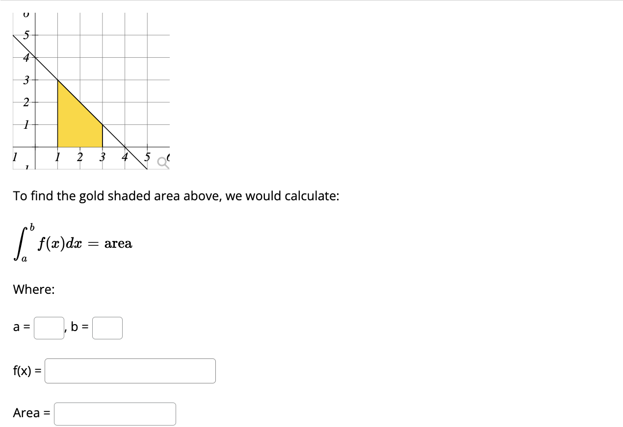 Solved To find the gold shaded area above, we would | Chegg.com