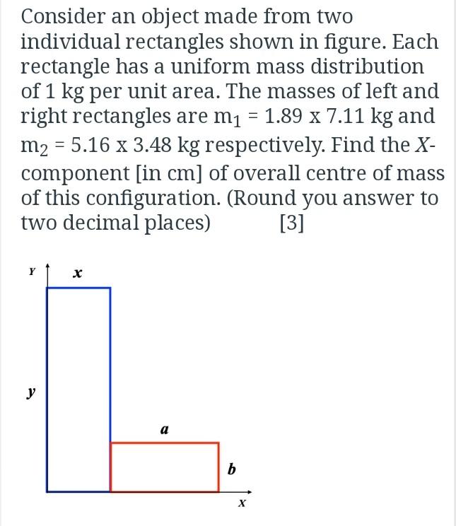 Solved Consider an object made from two individual | Chegg.com