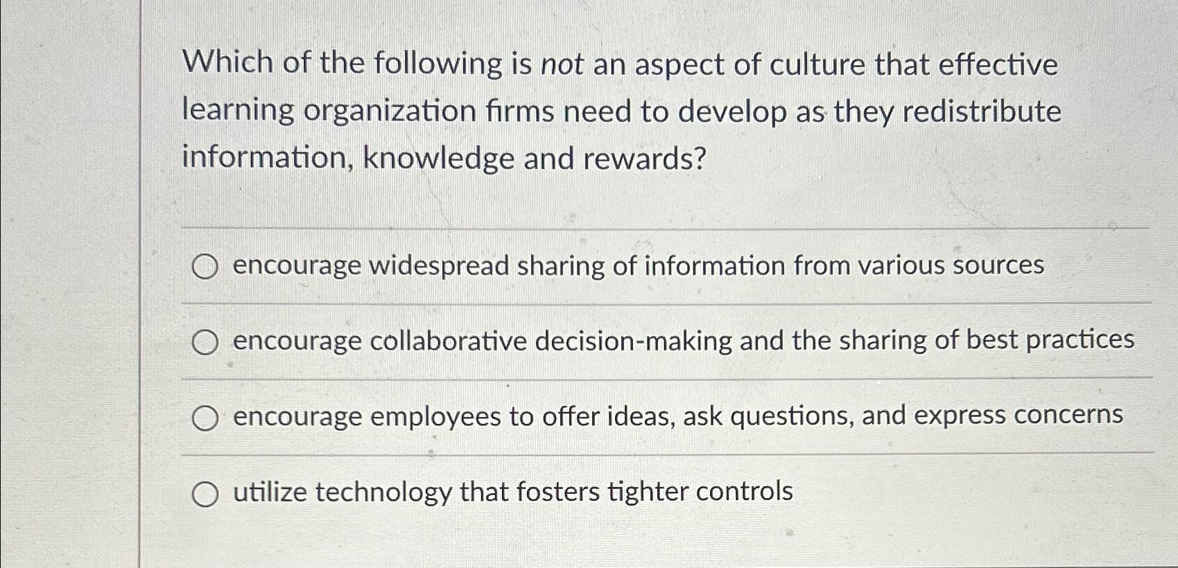 Solved Which of the following is not an aspect of culture | Chegg.com