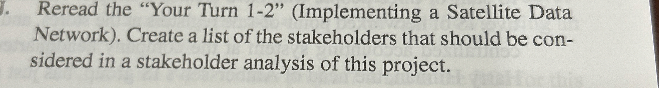 Solved Reread the "Your Turn 1-2" (Implementing a Satellite | Chegg.com