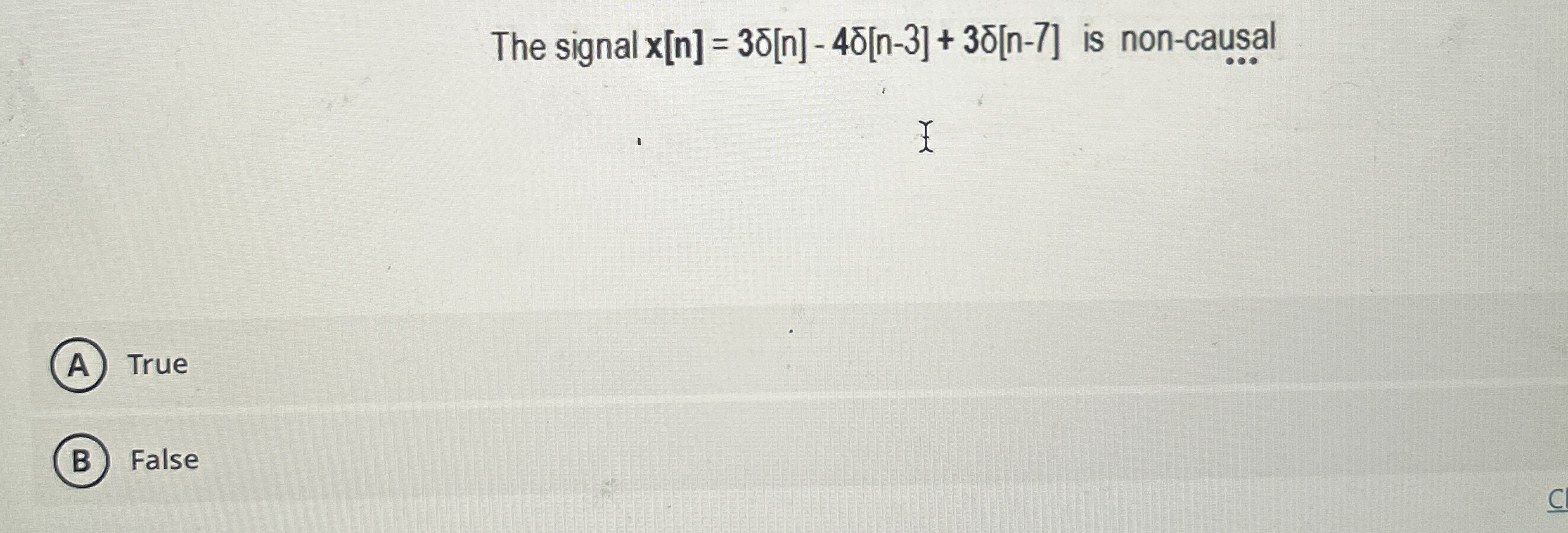 Solved The signal x[n]=3δ[n]-4δ[n-3]+3δ[n-7] ﻿is | Chegg.com