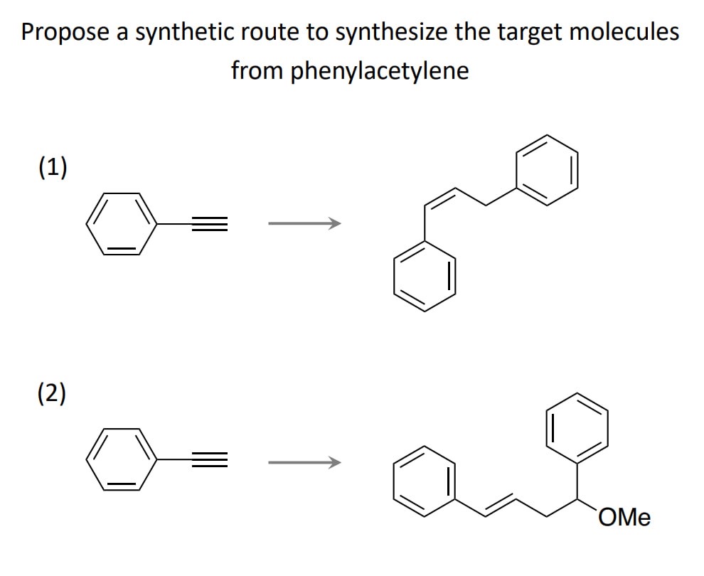 Solved Propose a synthetic route to synthesize the target | Chegg.com